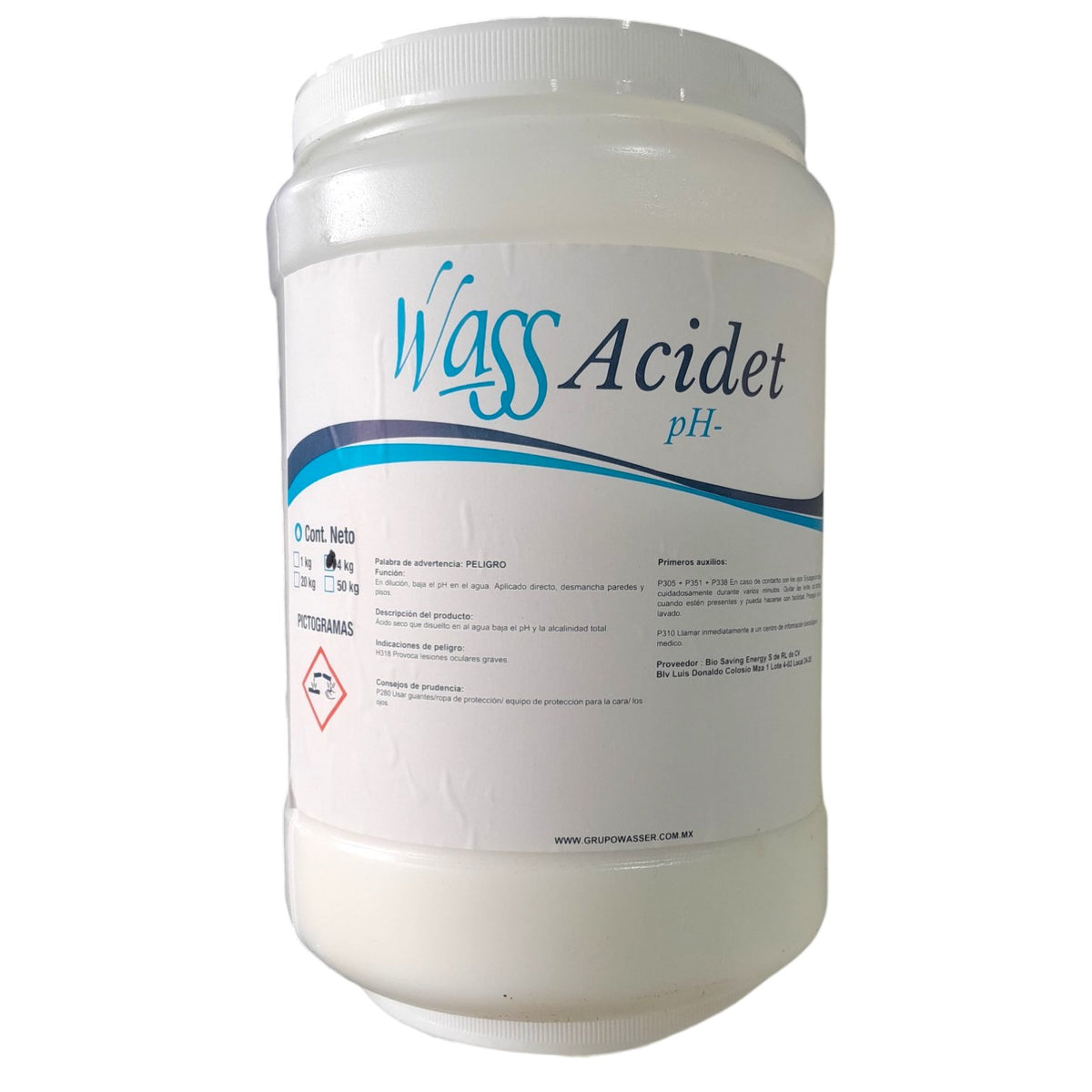 GW ACIDET PH- 4 KG – The Water Depot MX