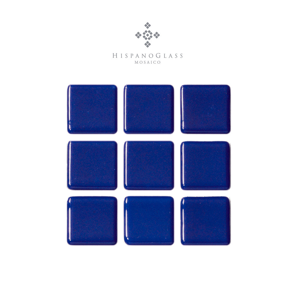 MOSAICO HISPANO GLASS LISO COBALTO L2032 – The Water Depot MX